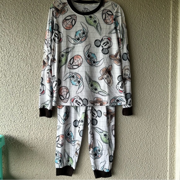 Disney | Intimates & Sleepwear | Disney 0 Character Mash Up 2pc Pajama ...